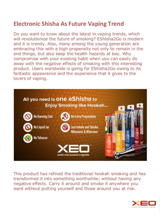 Shisha2go , One of the Most Popular Vaping Trend In Europe
