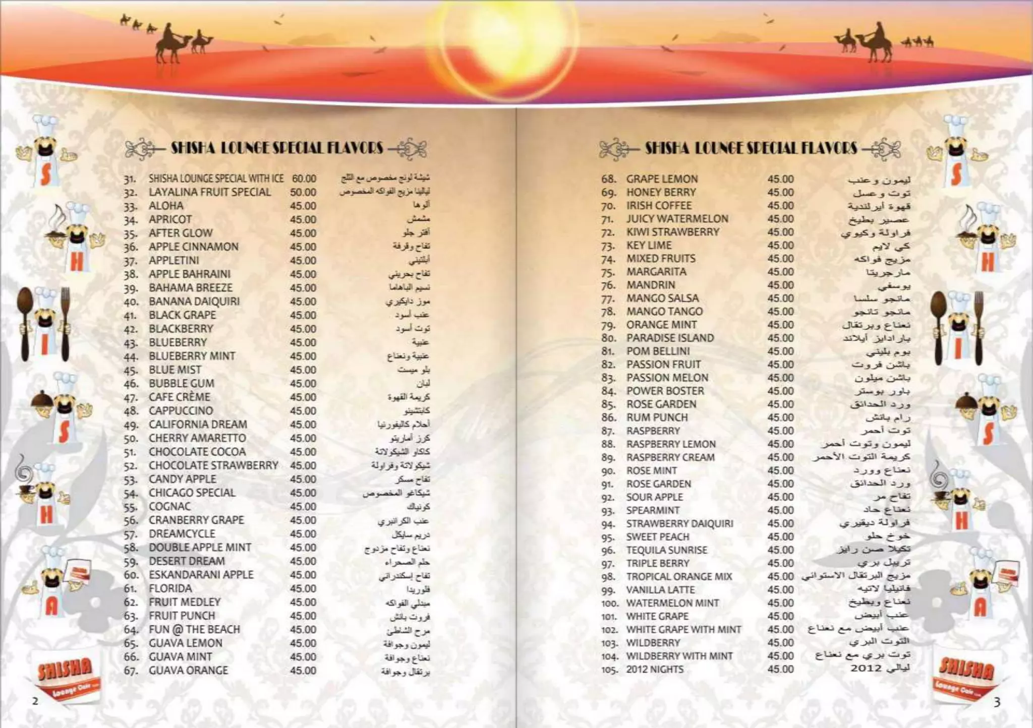 Shisha cafe menu | PPTX