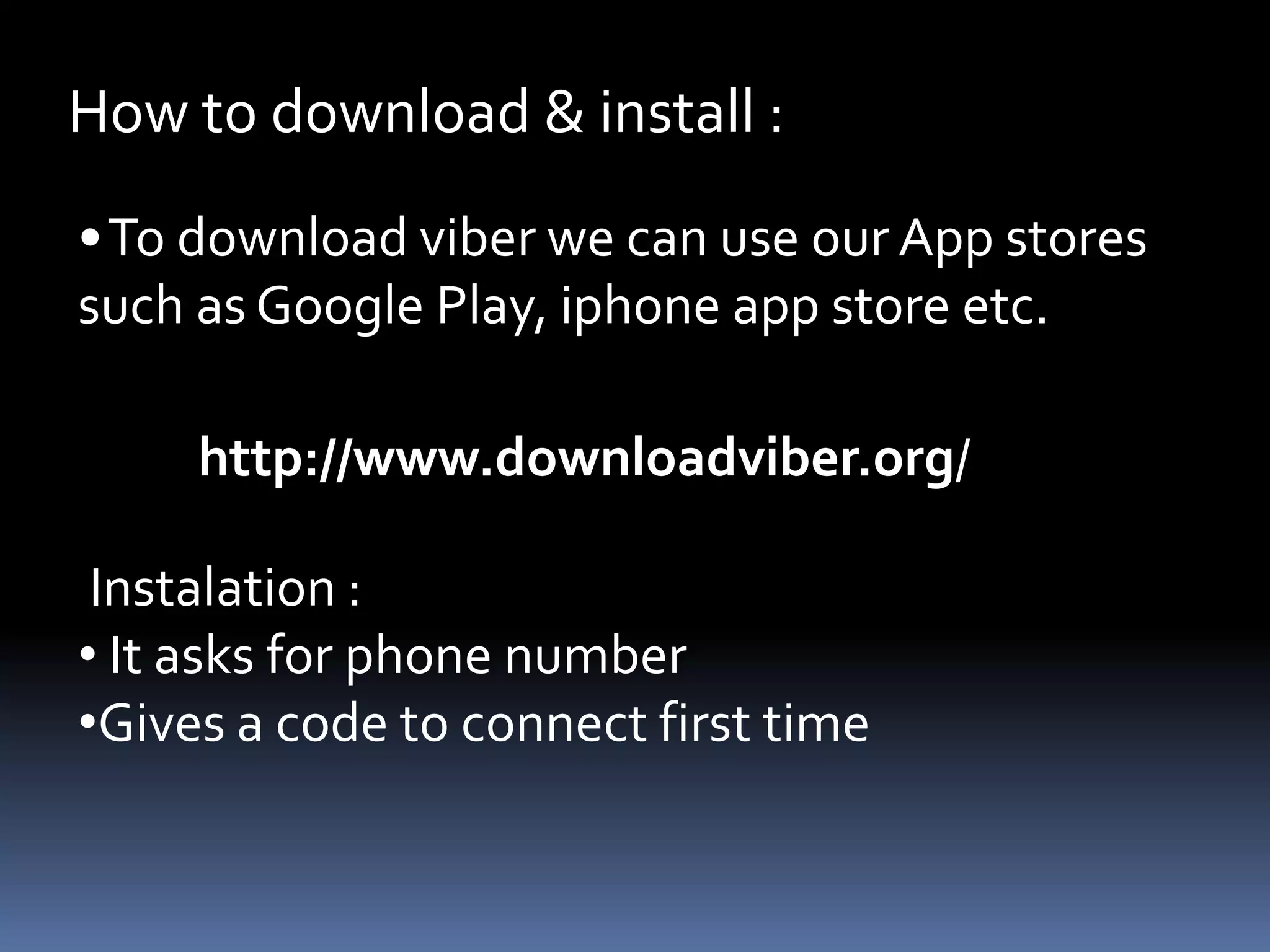 Shishir's on viber | PPTX