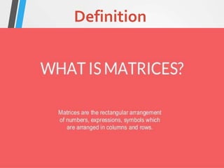 application of matrix ppt | PPT