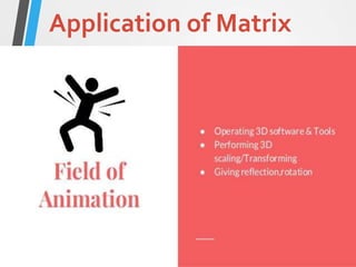 application of matrix ppt | PPT