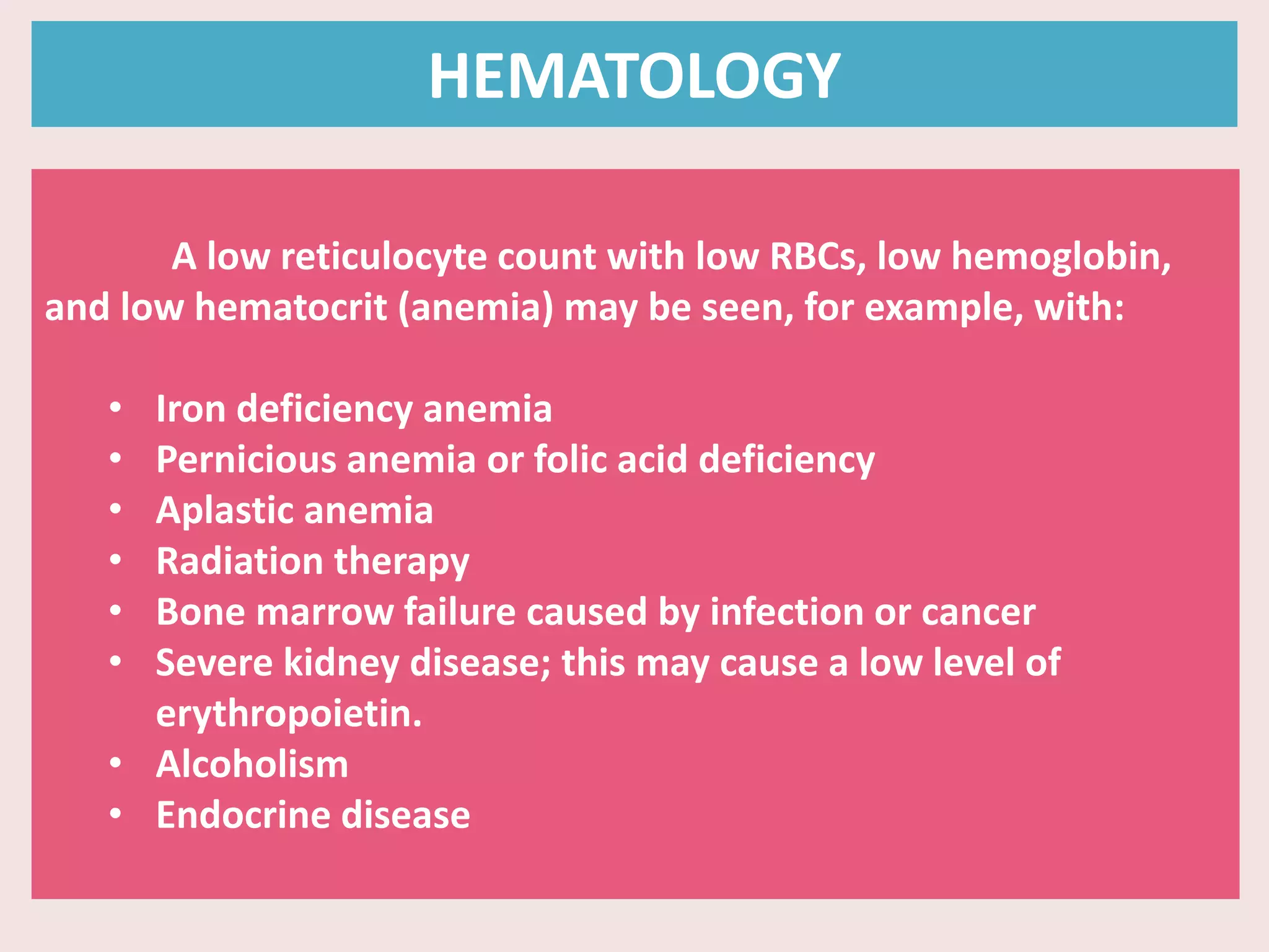 HEMATOLOGY: Laboratory Tests | PPTX