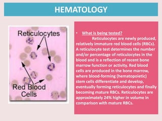 HEMATOLOGY: Laboratory Tests | PPTX