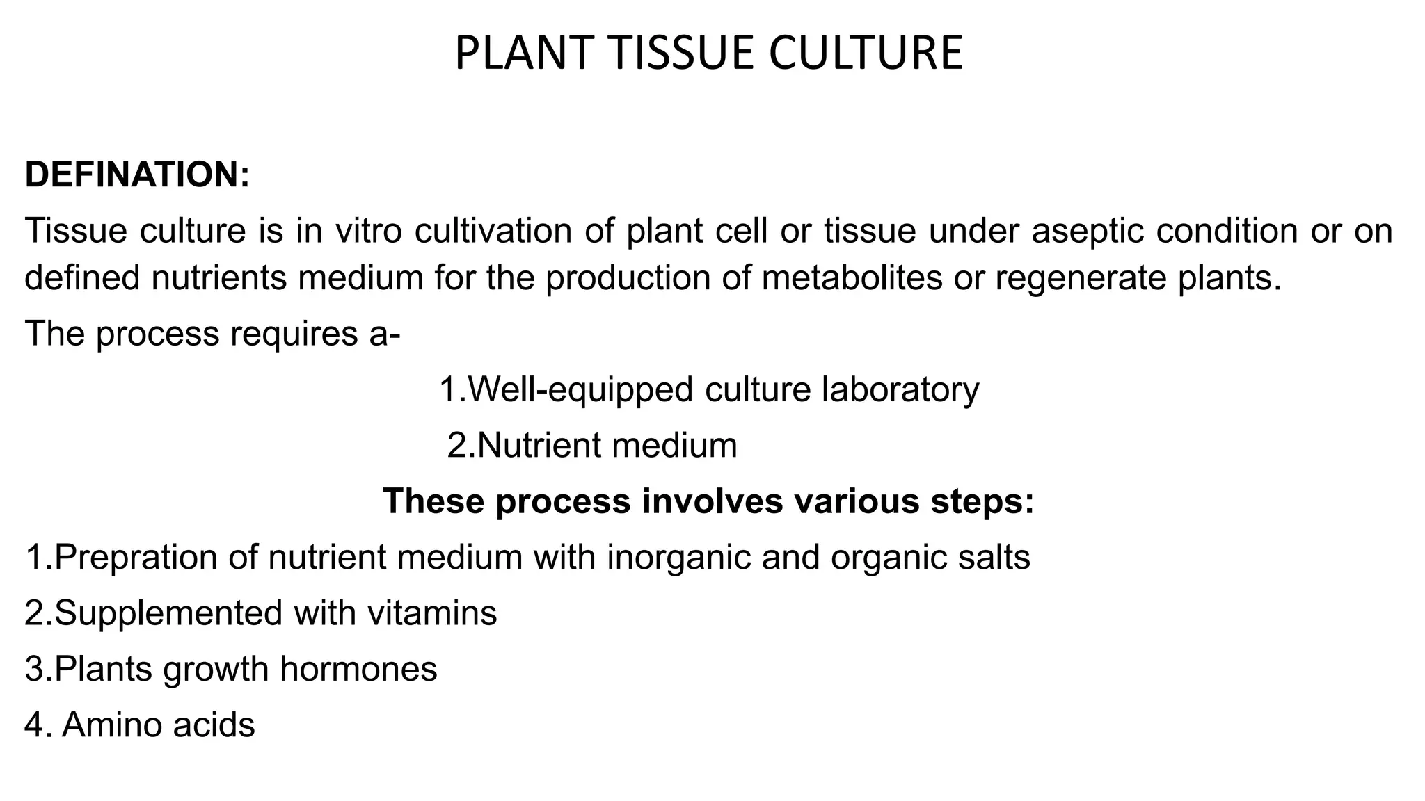 plant tissue culture | PPT