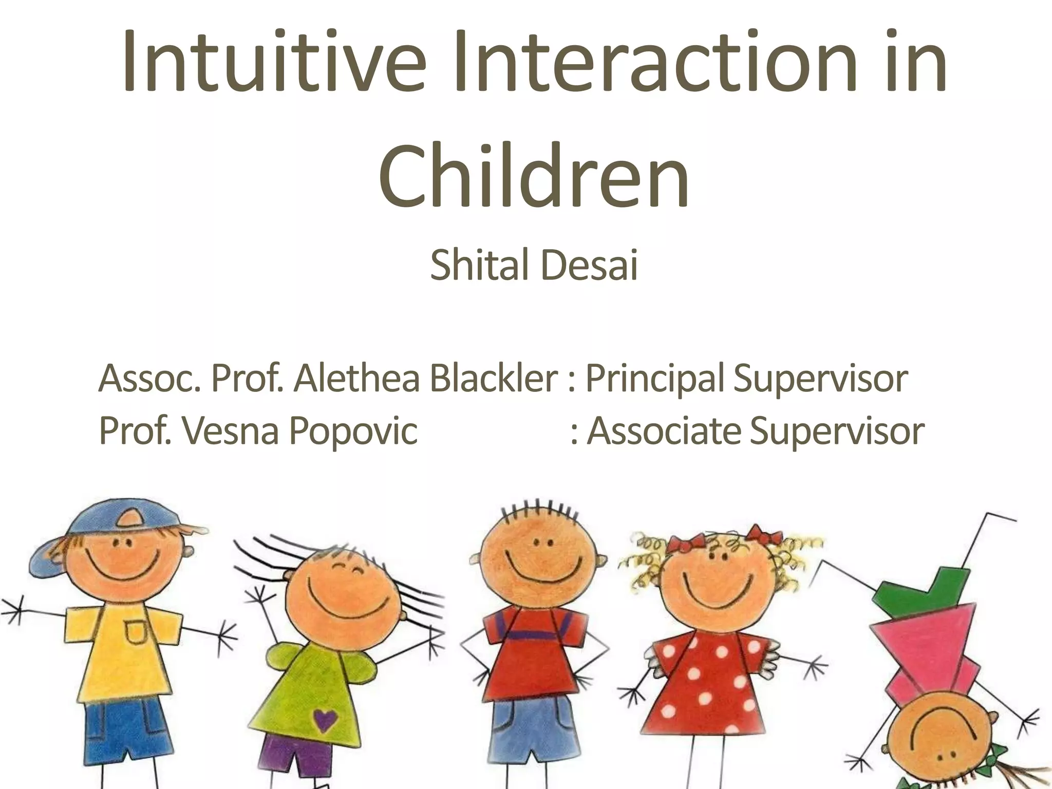 Intuitive Interaction in Children | PPT