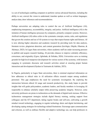 Ethical Usage of Artificial Intelligence (AI) Tools and Lecturers ...
