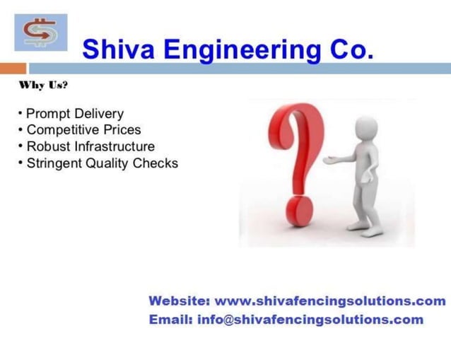 Fencing Product Details-Shiva engineering co | PPT