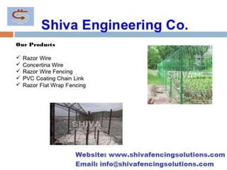 Fencing Product Details-Shiva engineering co | PPTX