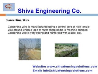 Fencing Product Details-Shiva engineering co | PPTX