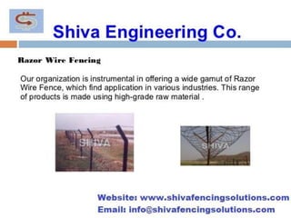 Fencing Product Details-Shiva engineering co | PPTX