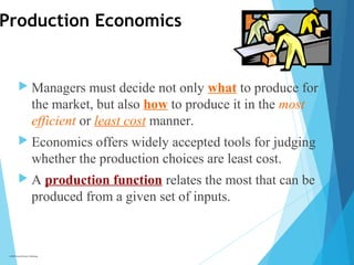 PRODUCTION CONCEPT | PPT | Business | Business and Finance