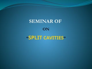 SPLIT CAVITY IN MOLD TYPES AND CLASSIFICATION | PPTX