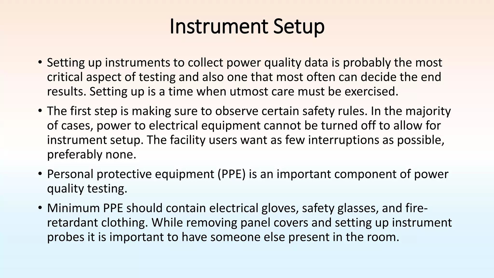 Power Quality Measurement Devices & Monotoring | PPTX