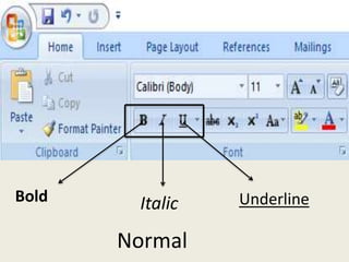 Introduction to MS Word | PPTX