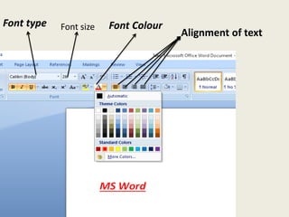 Introduction to MS Word | PPTX