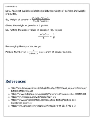 Physical Pharmaceutics Assignment 01 | PDF