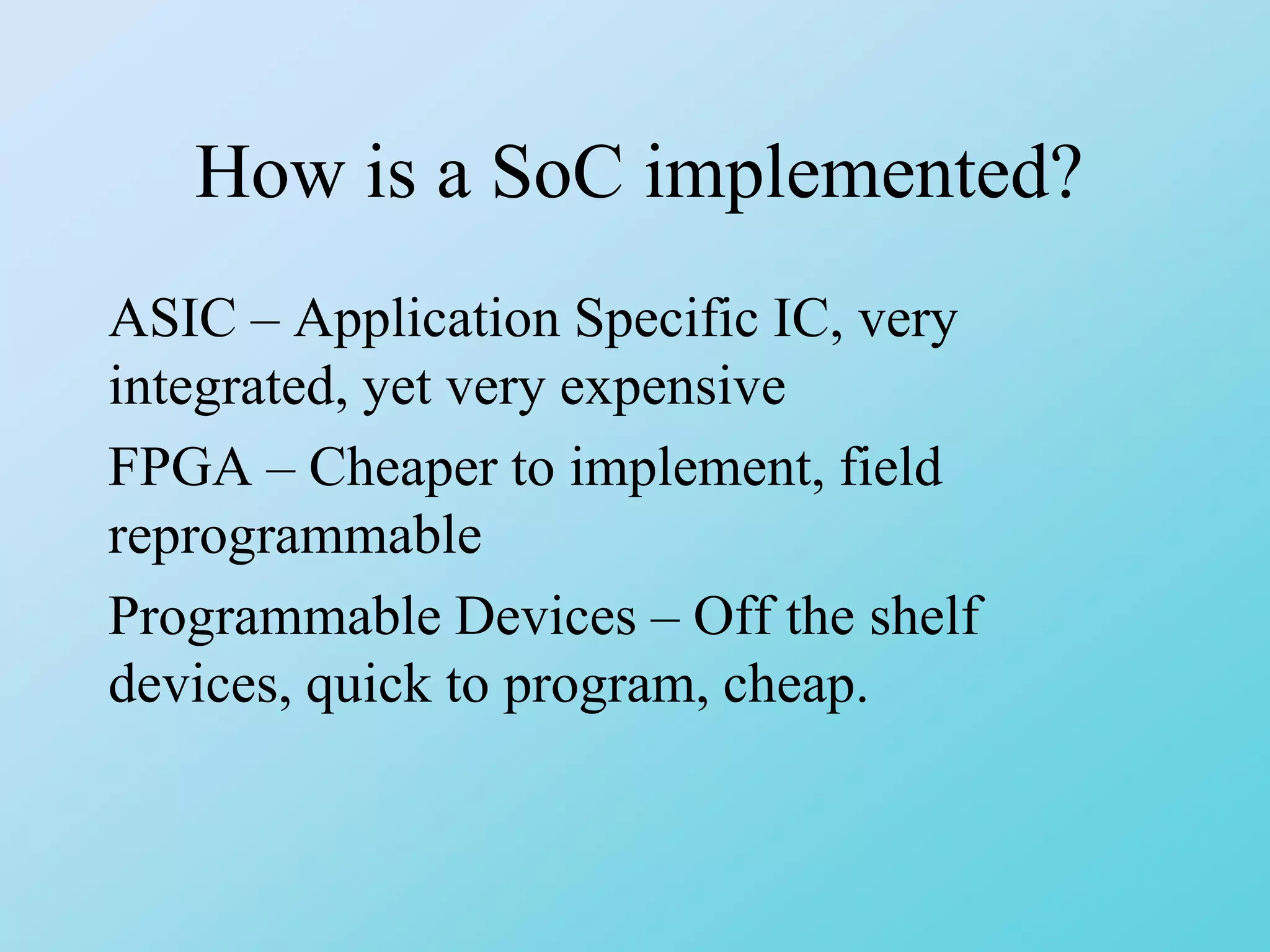 System On Chip (SOC) | PPT