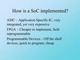 System On Chip (SOC) | PPT