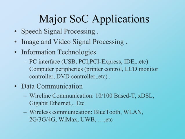System On Chip (SOC) | PPT