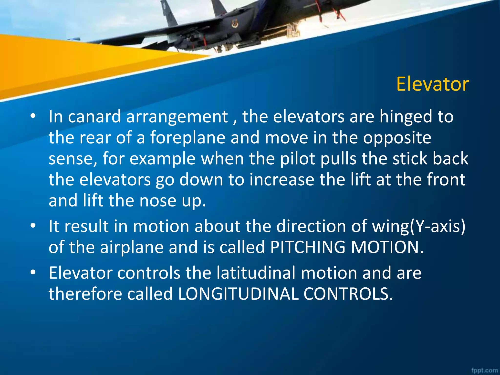 Hands on experience with primary control surfaces | PPTX
