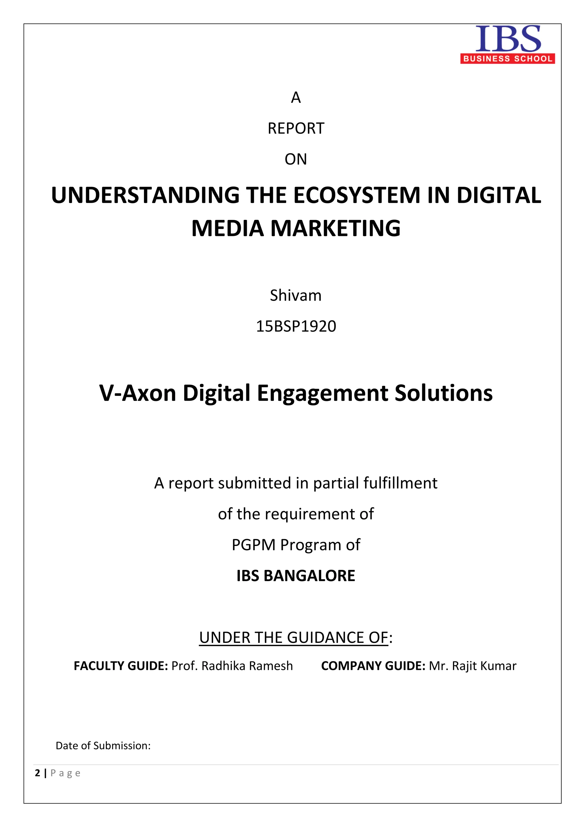 Shivam Summer Internship Report Pdf