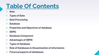 Database And their types | PPTX
