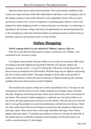 E-commerce project in brief pdf | PDF