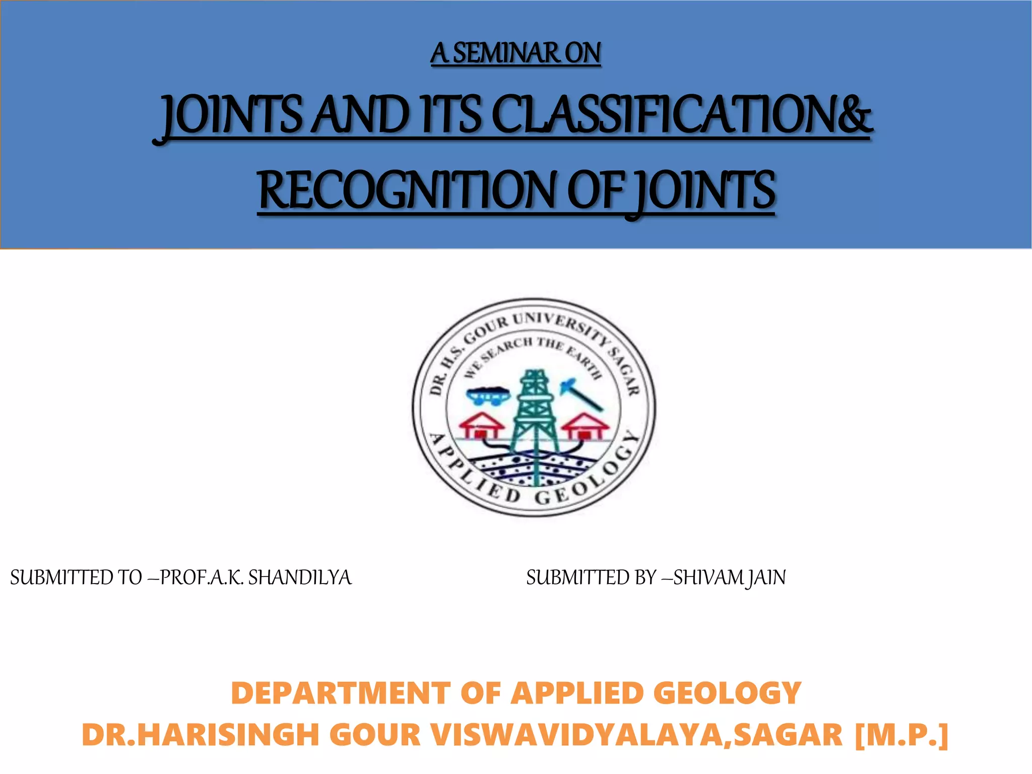joints and its classification and its recognition | PPTX