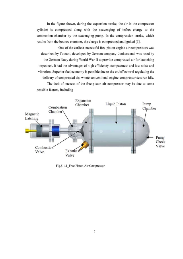 Seminar Report on free piston engine | PDF