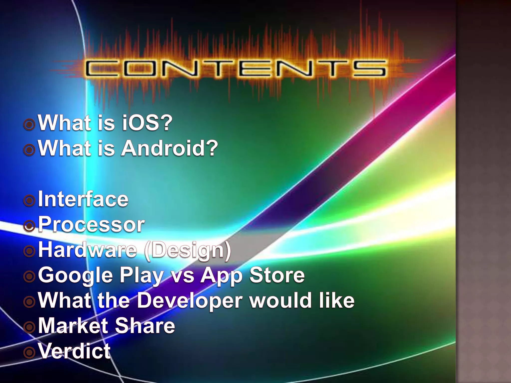 ppt on android vs iOS | PPTX