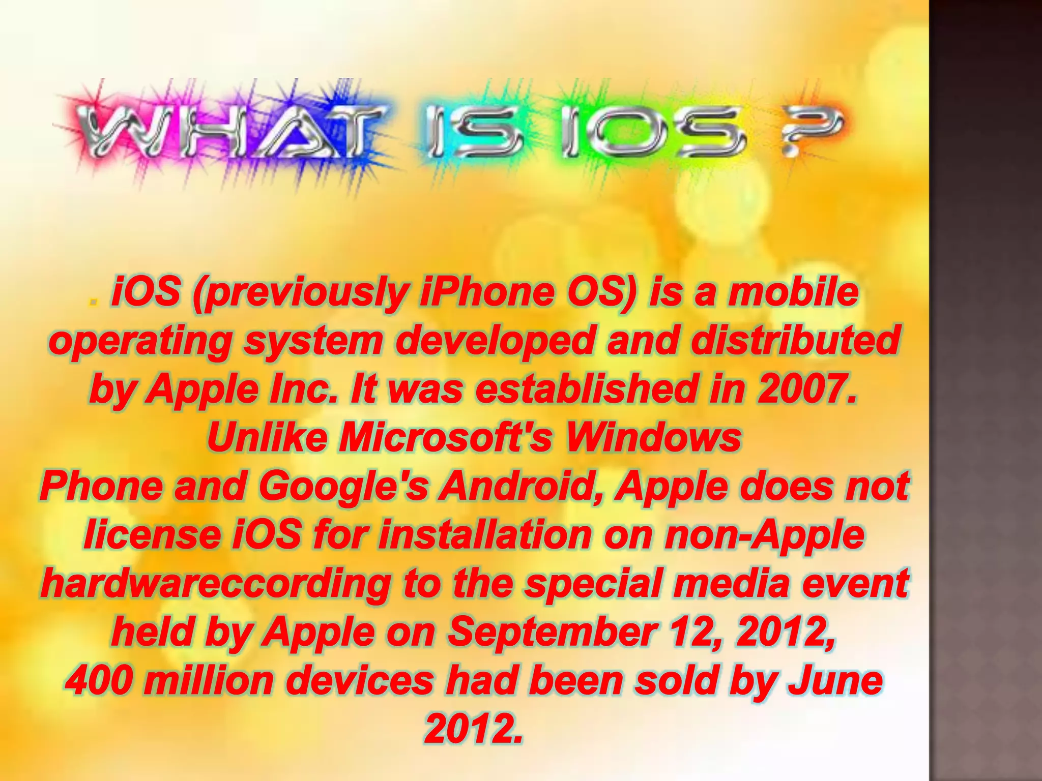 ppt on android vs iOS | PPTX