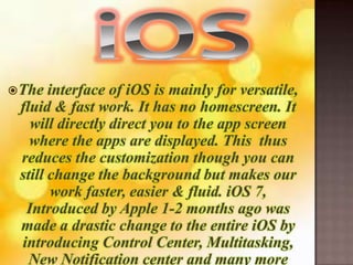 ppt on android vs iOS | PPTX