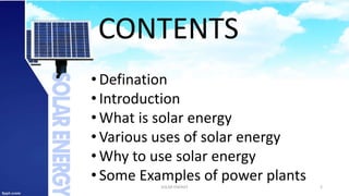 Renewable energy-Solar power | PPT
