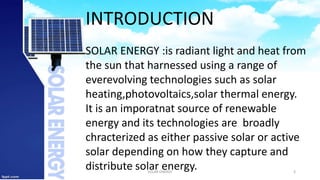 Renewable energy-Solar power | PPT