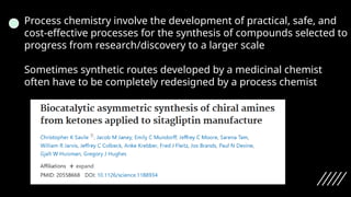Process chemistry synthetic strategies.pptx