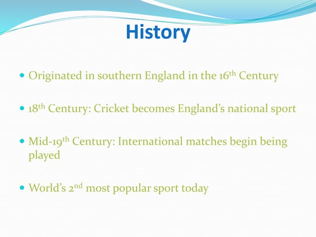cricket ppt | PPTX | Cricket | Sports