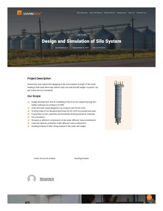 Design and Simulation of Silo System | PDF