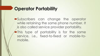 MOBILE NUMBER PORTABILITY | PPTX