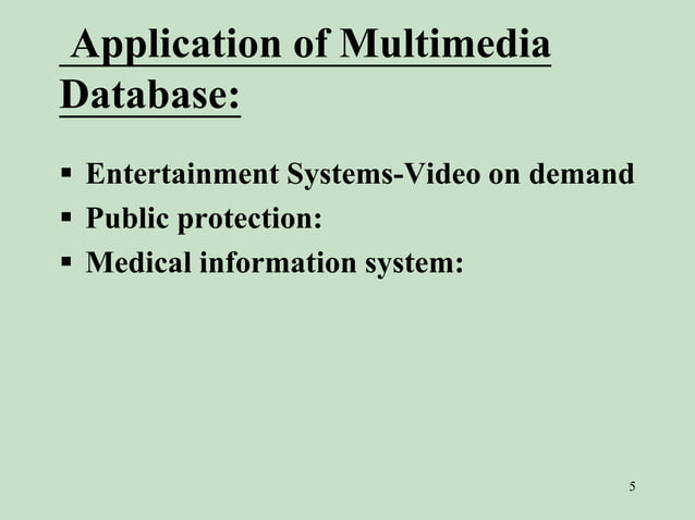 Multimedia Database | PPTX