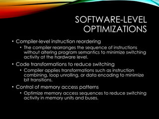 Algorithm for low power in synthesis and software design in IC.pptx