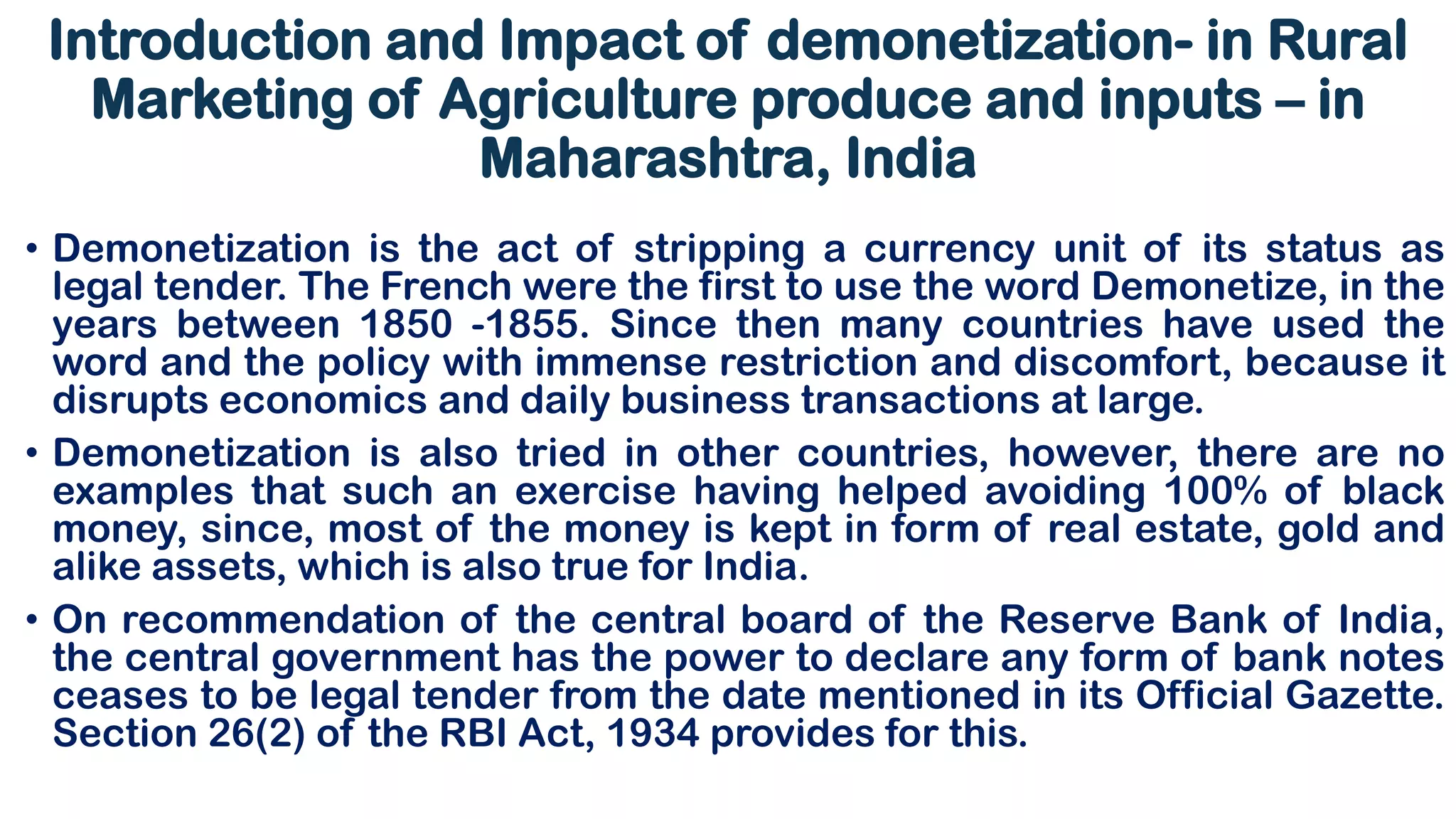 impact of demonetization.Shivanandppt.pptx1803sims | PPT