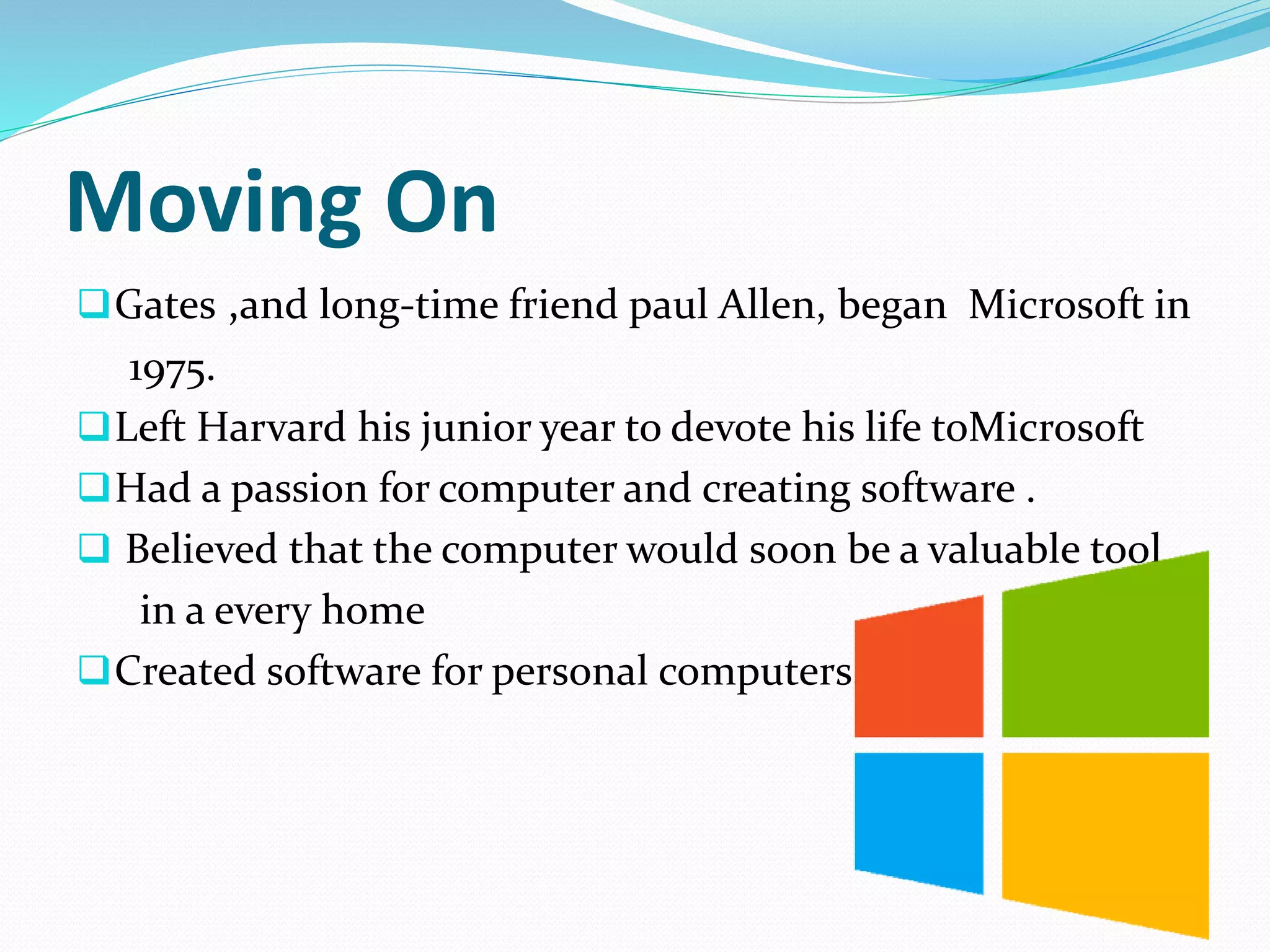 Presentation on Bill Gates | PPTX