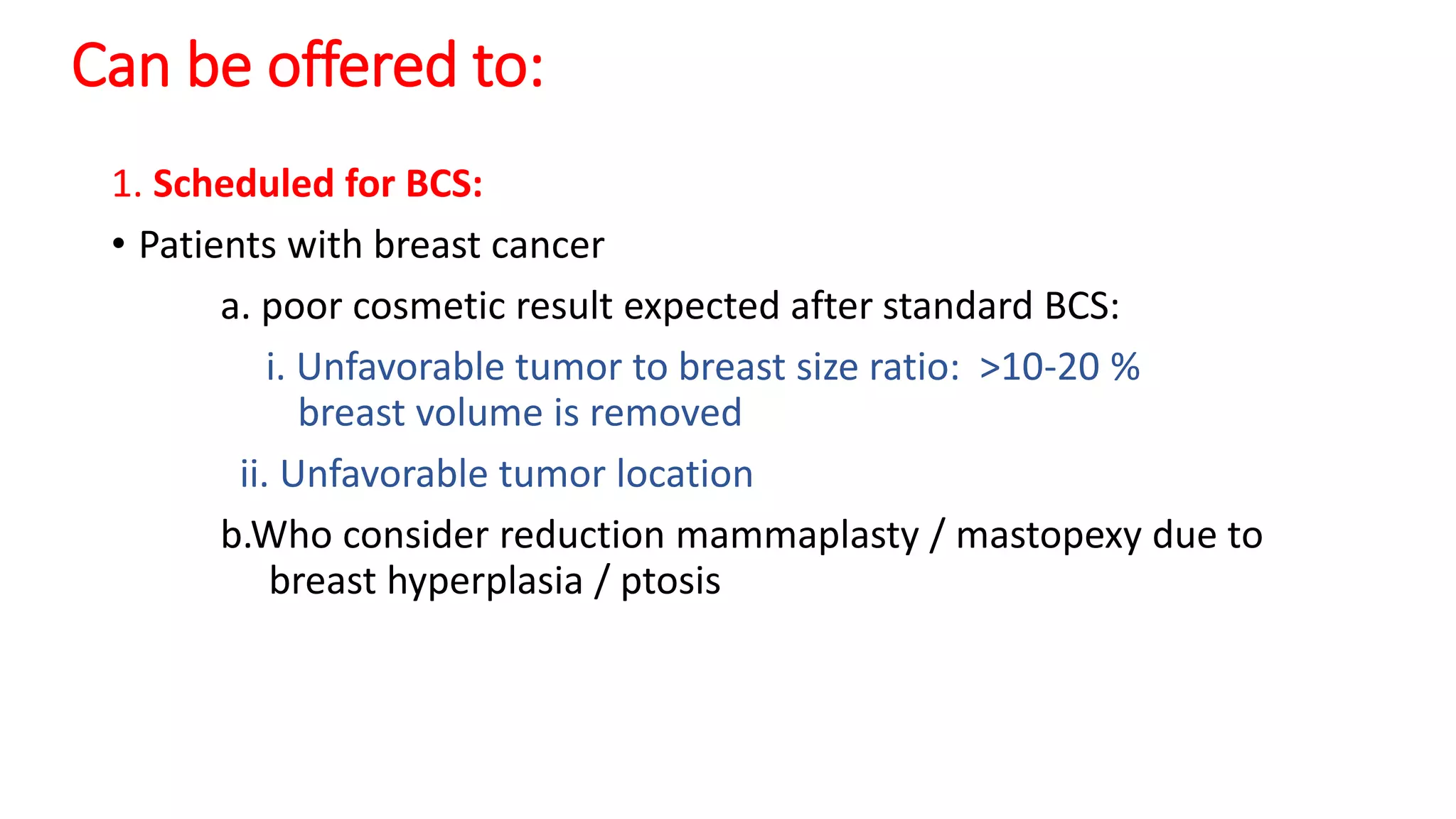 oncoplasty breast | PPTX