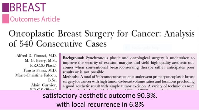 oncoplasty breast | PPTX | Cancer | Diseases and Conditions