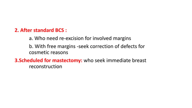 oncoplasty breast | PPTX | Cancer | Diseases and Conditions