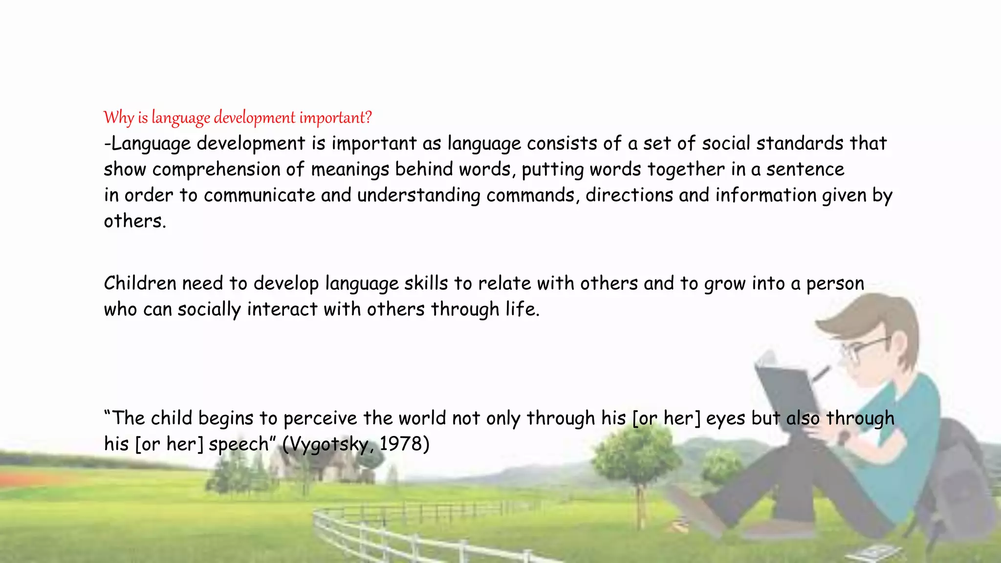 Language development in early childhood period | PPTX | Parenting Babies and Toddlers | Parenting