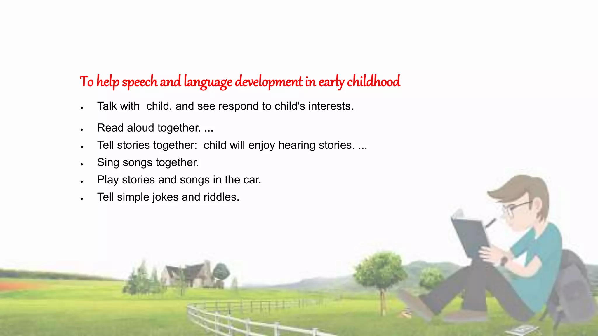 Language development in early childhood period | PPTX