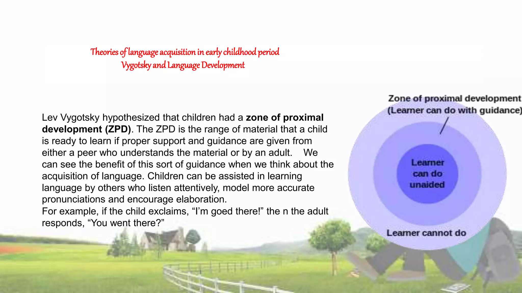 Language development in early childhood period | PPTX