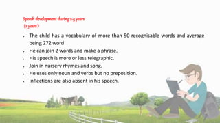 Language development in early childhood period | PPTX