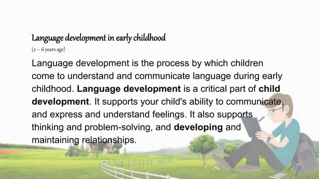 Language development in early childhood period | PPTX | Parenting ...